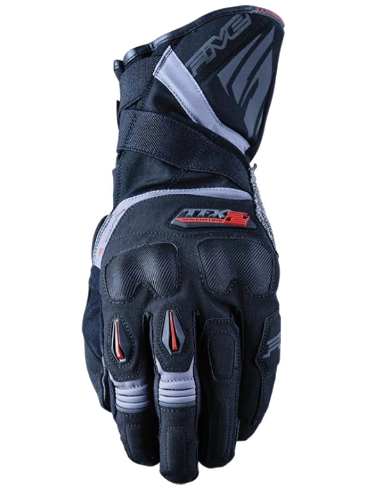 Rękawice motocyklowe tekstylne Five TFX2 WP czarno-szare - sklep moto ...