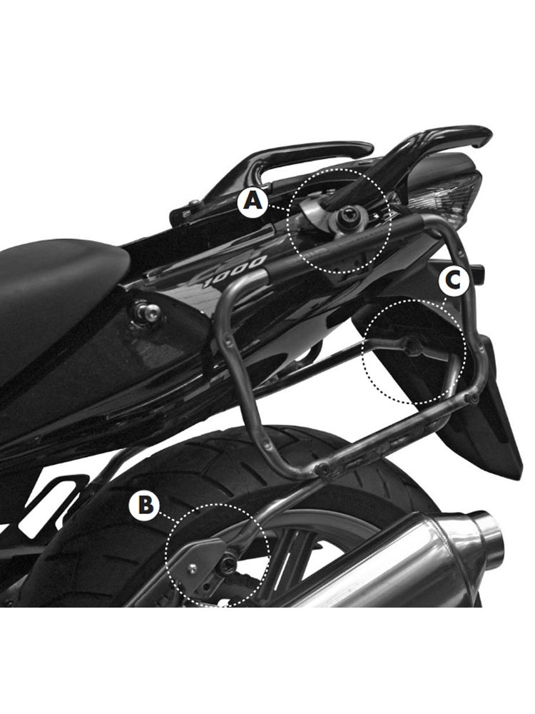 Stelaż GIVI z możliwością szybkiego demontażu pod kufry boczne V35/ V37 Monokey® side cases ...