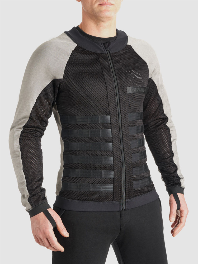 Koszula motocyklowa z ochraniaczami Pando Moto Commando UH szara ...