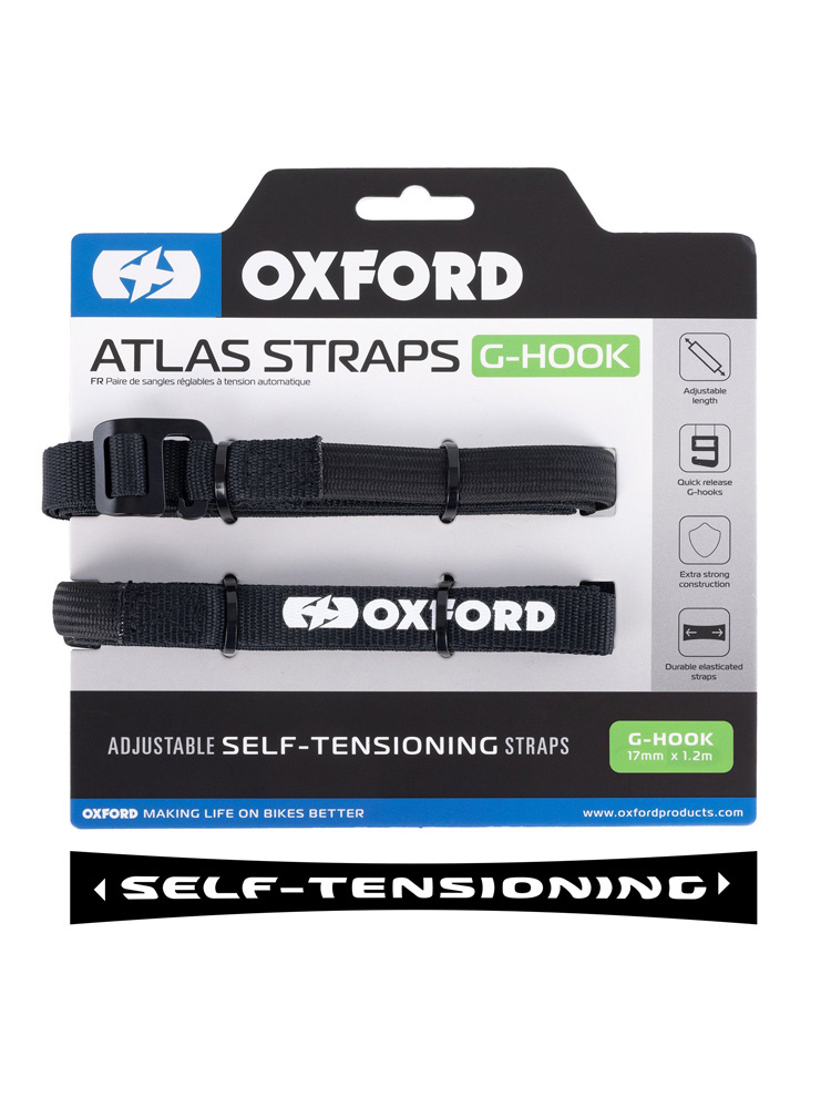 Pasy mocujące bagaż Oxford Atlas G-Hook czarne [17mm x 1.2 m] - sklep ...