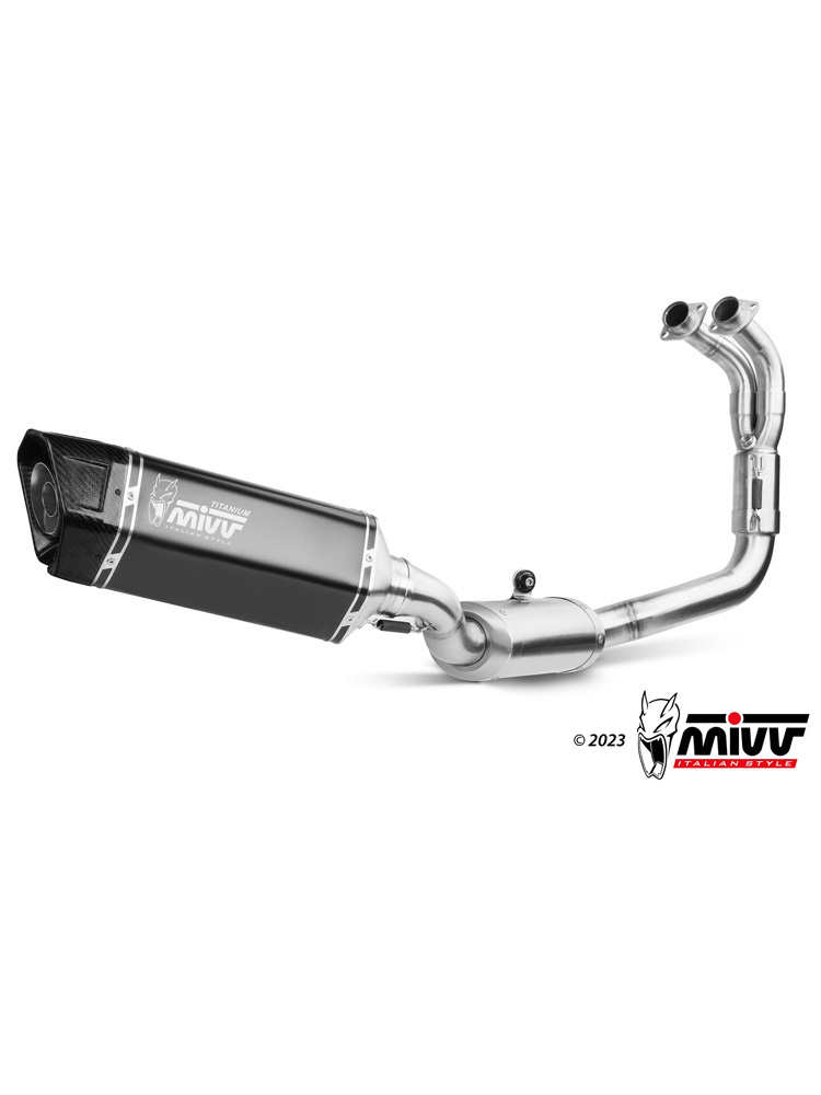 Pełny układ wydechowy z homologacją (SR-1) MIVV do Yamaha YZF-R7 (22-) czarny - sklep moto-tour ...